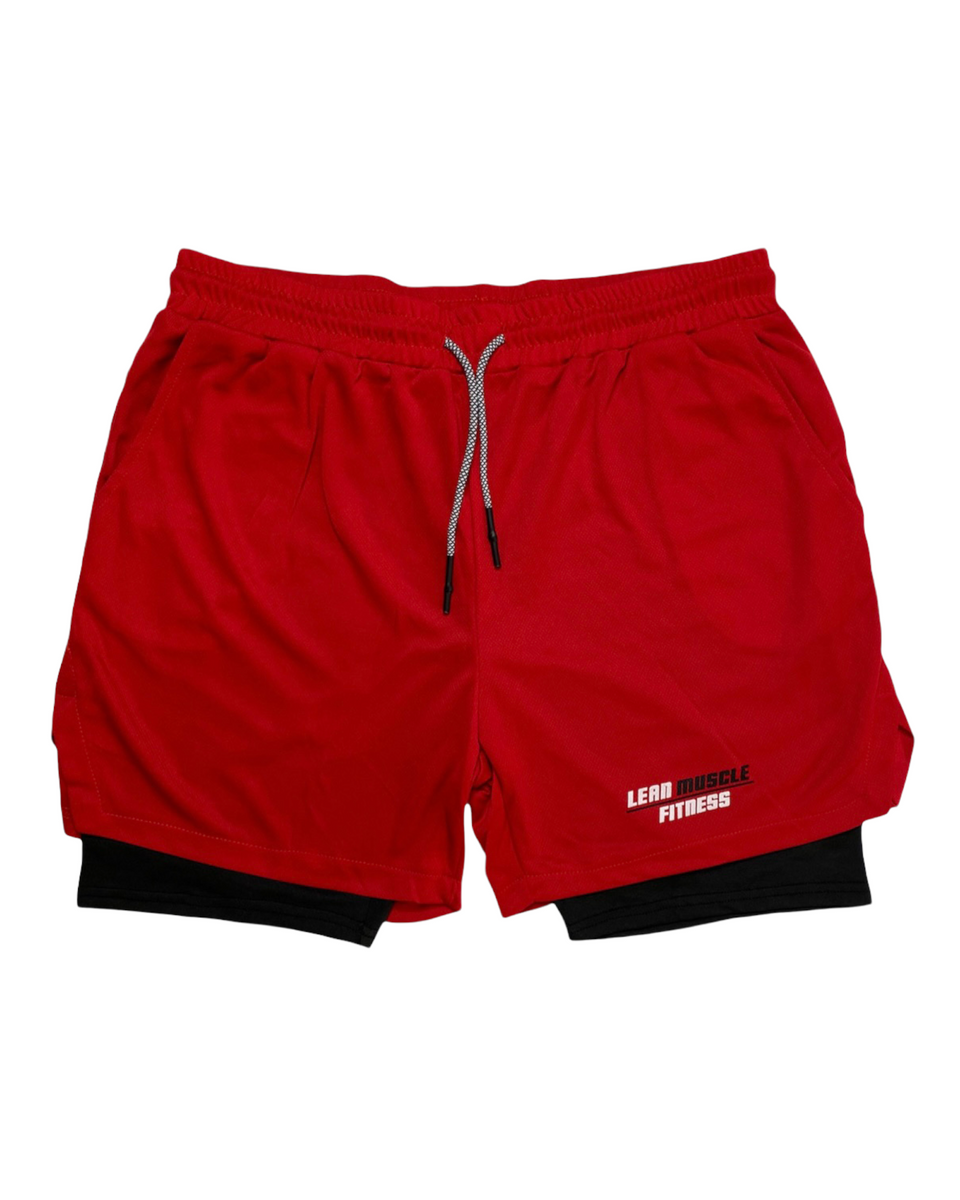 LMF Performance Shorts - Red – LMF Apparel